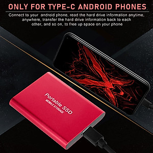 AOOF High Speed SSD Mobile Hard Disk 500GB 1TB 2TB 4TB 6TB 8TB 8TB red