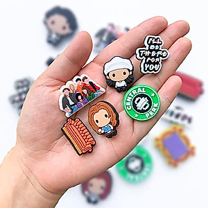 Fohiahfce 16,30 PCS Friends Charms Fits for Clog Sandals Shoes Decoration, Friends Accessories for Adult Men Women Party Favor Gifts (16)