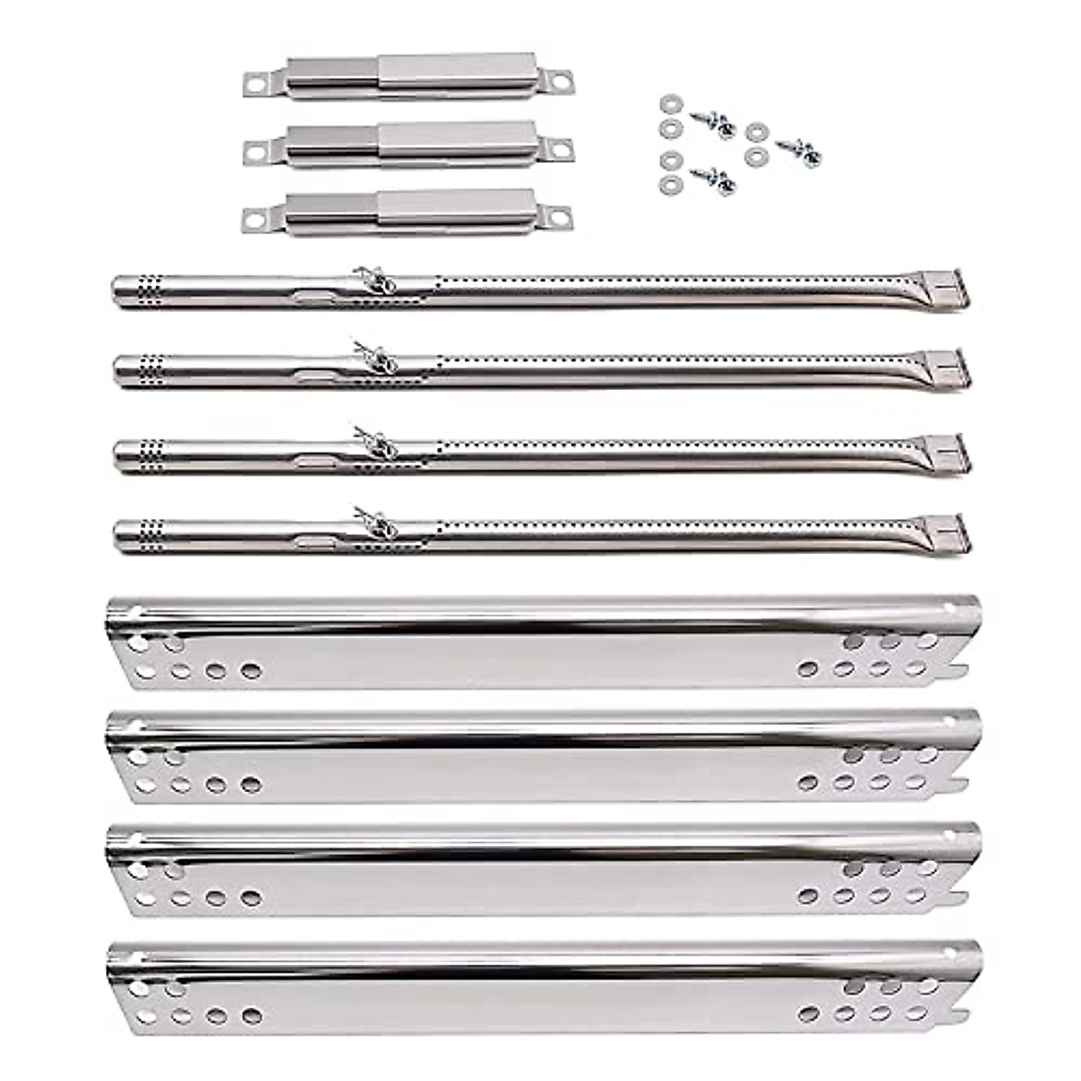 Yiming Grill Replacement Parts for Charbroil Advantage Series 4 Burner 463344015 463343015 463433016 463240115 463240015 463432215 Gas Grills, Burner Tubes, Heat Plates, Carryover Tubes.