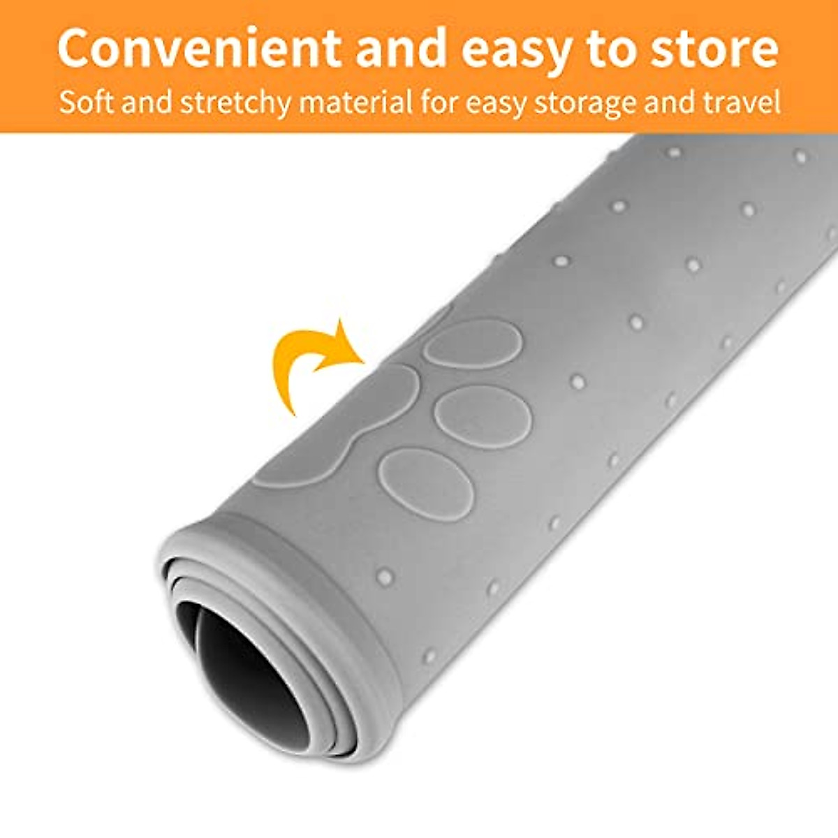 Ptlom Pet Placemat for Dog and Cat, Waterproof Non-Slip Bowl Mat Prevent Food and Water Overflow, Puppy Dish Feeding Mats Suitable for Medium and Small Pet, Silicone (13" *13", Grey)