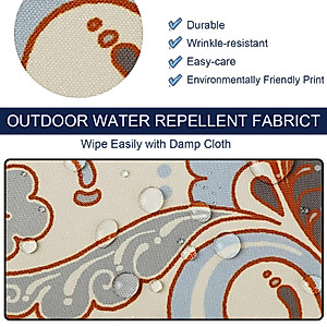 NettyPro Outdoor Patio Bench Swing Cushion Cover Replacement Water Resistant UV Protection Outside Loveseat Cushion Slipcovers with Zipper, 45 x 18 x 3 Inch