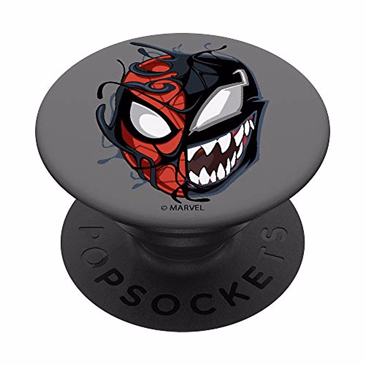 Marvel Spider-Man Venom Split Face PopSockets PopGrip: Swappable Grip for Phones & Tablets