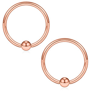 SCERRING 12PCS 20G 10mm Nose Hoop Lip Eyebrow Tongue Helix Tragus Cartilage Septum Piercing Ring - Mix Color 1#