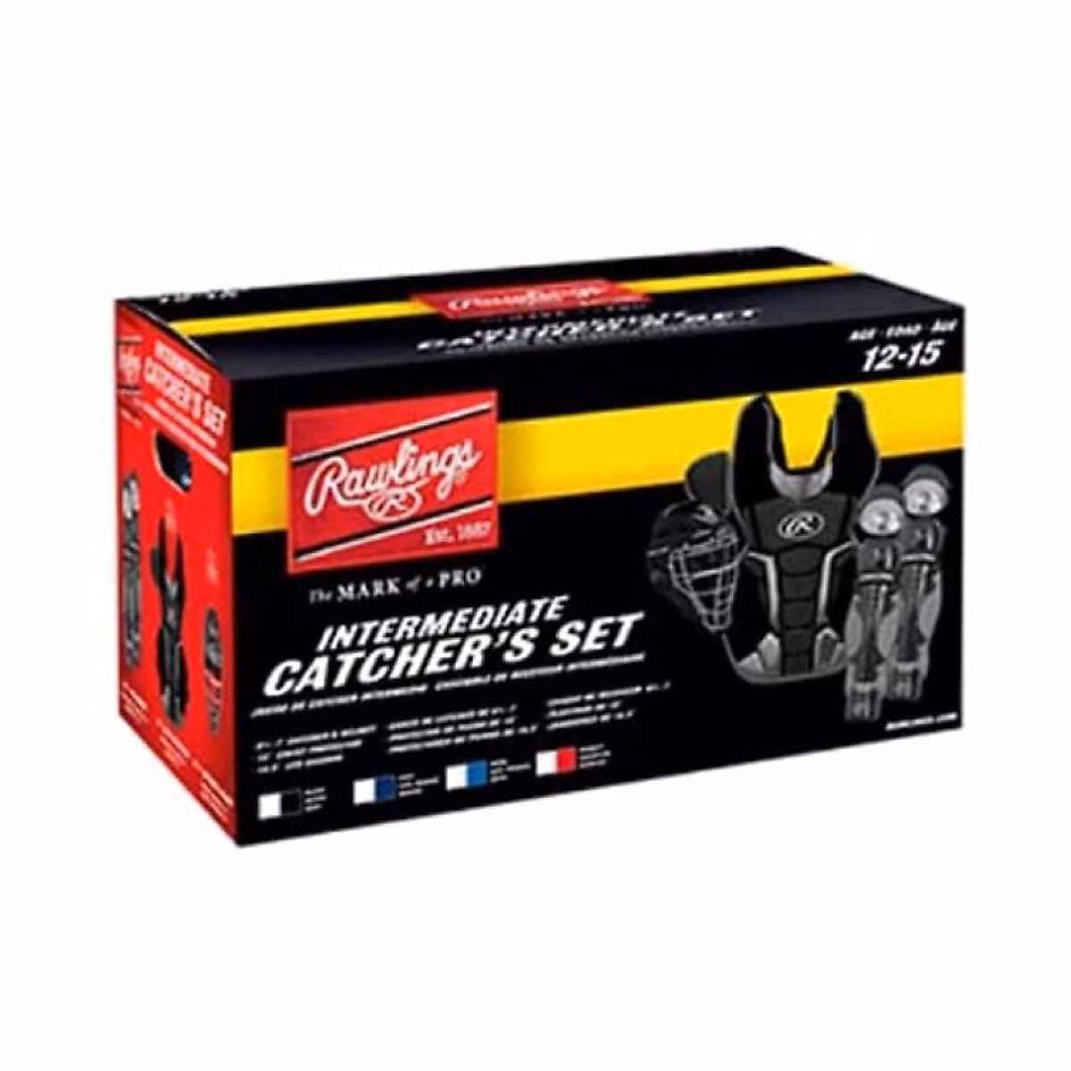 Rawlings | RENEGADE 2.0 Catcher's Set | Baseball | NOCSAE Certified | Intermediate Ages 12-15 | Navy/Silver