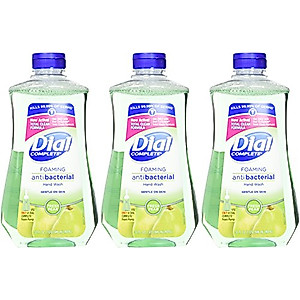 Dial Complete Antibacterial Foaming Hand Wash Refill, Fresh Pear, 32 fl oz (Pack of 3)