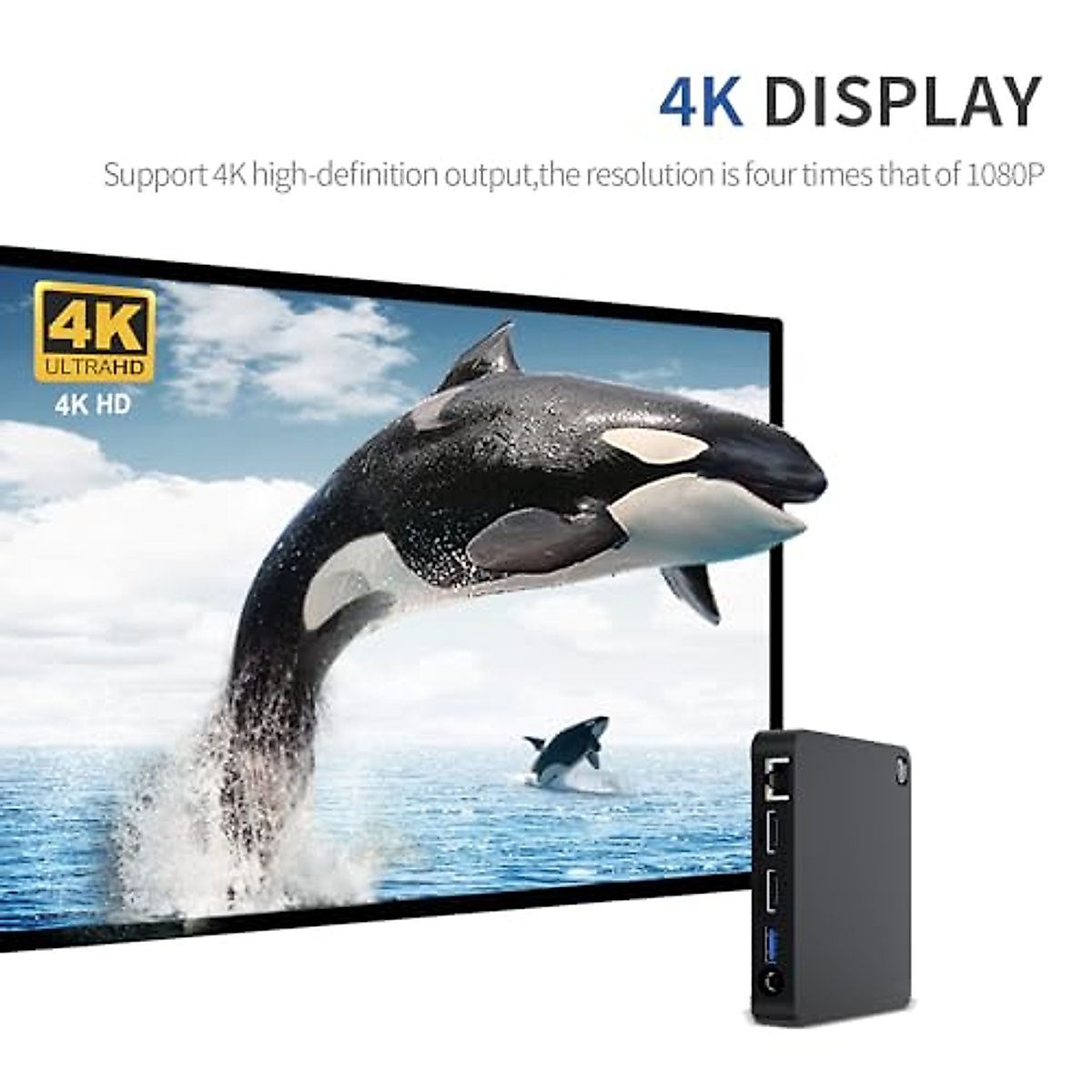 T5 Mini PC,Intel Processor N4020(up to 2.8GHz,4M Cache),Mini Computer with 4GB RAM+64GB eMMC,Dual Screen Display,HDMI+DP,USB3.0,2.4G/5GHz Dual WiFi 5, BT5.0,Gigabit Ethernet,Auto Power On