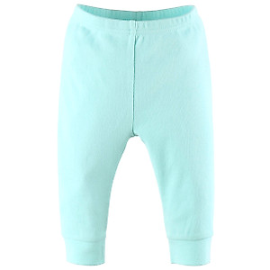 The Peanutshell Pastel Baby Pants Set | 5 Pack in Purple, Grey, & Mint | Newborn to 24 Month Sizes (3 Months)