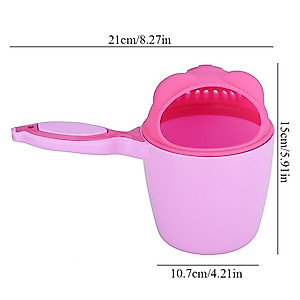 Shampoo Cup, Cute Shampoo Cup Comfortable Handle for Shower for Baby(pink)