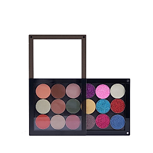 Coosei Acrylic magnetic Makeup Palette Empty magnetic Eyeshadow Palette with clear removable lid