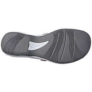 Clarks Women's Brinkley Jazz Flip Flop, red Synthetic, 7 Medium US