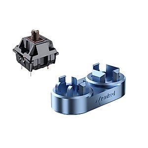 Bundle of 10 Cherry MX Brown Switches for Mechanical Gaming Keyboards & Ranked Premium CNC Machined Switch Opener