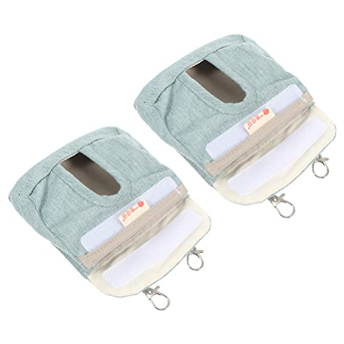 LUOZZY Rabbit Hay Feeder Bag Hanging Guinea Pig Hay Feeder Storage Hanging Hay Feeding Bag for Small Animal Supplies (Blue)