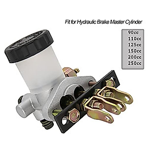 Hydraulic Brake Master Cylinder Assembly for 90cc 110cc 125cc 150cc 200cc 250cc Go Kart Master Cylinder Twister Kinroad Go Kart Buggy Sunl BMS Kandi Roketa Kinroad Kazuma ATV, Go Kart Master Cylinder