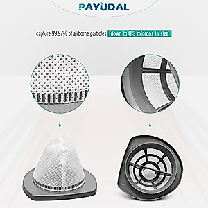 PAYUDAL 2033 Vacuum Filter Compatible with Bissell 2033, 20331, 20333, 20336, 20339, 2033M Featherweight Stick Lightweight Bagless Vacuum