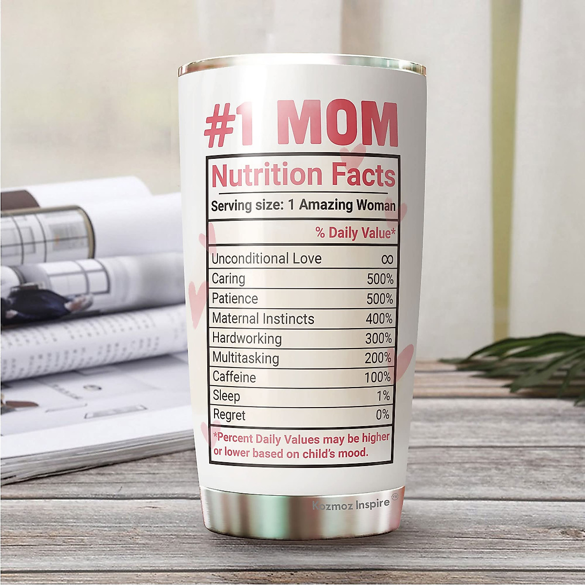 Kozmoz Inspire Gifts for best mom ever -from daughter son- happy birthday, mother's day-Christmas gift for mom-Mama Ooh Tumbler 2oz