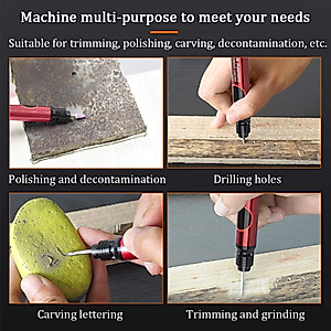Air-powered Micro Die Grinder Set 65,000 RPM Pneumatic Pencil with Wrench Grinder Tool for Cleaning Dies,Rotors,Backing Plates,Brake Pads,Mounts(90 PSI)