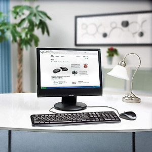 HJJWL Gaming Keyboard and Mouse, Wired Keyboard and Mouse Combo Mini Multimedia Keyboard Mouse Set for Laptop PC TV