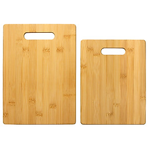 Totally Bamboo 2-Piece Bamboo Cutting Board Set, Brown