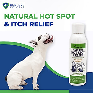 Healers Petcare Hot Spot Relief Aid for Pets | 1% Hydrocortisone | Anti Itch, Anti Inflammatory | Hot Spot Treatment for Dogs and Cats | Pet Skin Care