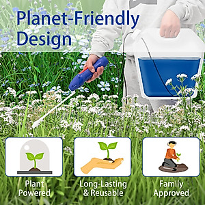 Battery Power Sprayer Operated Versatile Multi-Purpose Foldable Sprayer with 1.35 Gallon Bags for Gardening,Lawn and Disinfecting