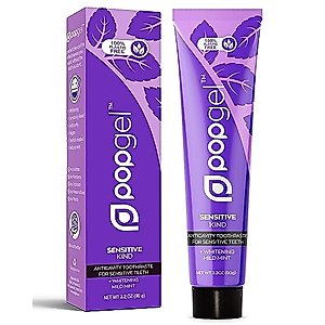 PopGel Sensitive Kind Toothpaste - Mild Mint - 100% Plastic Free Toothpaste - Anticavity Fluoride Toothpaste - Vegan - Clean Ingredients - SLS & Paraben Free (Mild Mint)