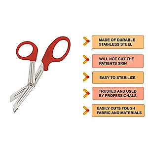 20 pcs EMT Trauma Shear Heavy Duty Assorted Rainbow, Ideal for EMS, Nurse, Medic, Police and Firefighter, Strong Enough to Cut A Penny in Half