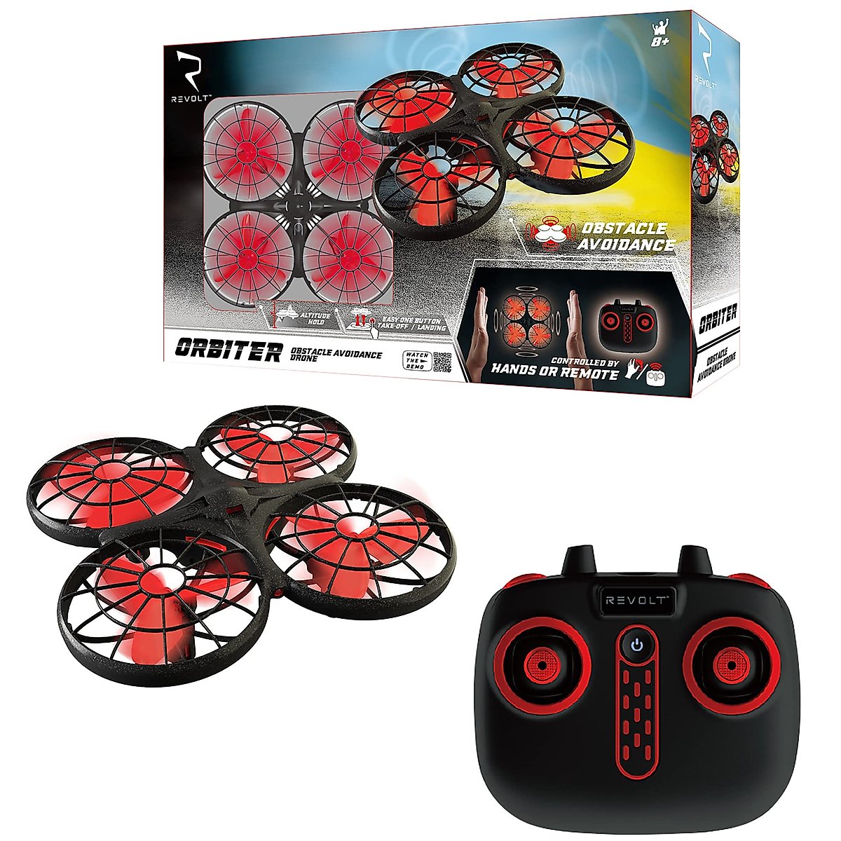 SYMA Revolt ORBITER Obstacle Avoidance Drone X26, Easy Indoor Drone for Beginners, One Key Take Off and Landing, Ages 8+