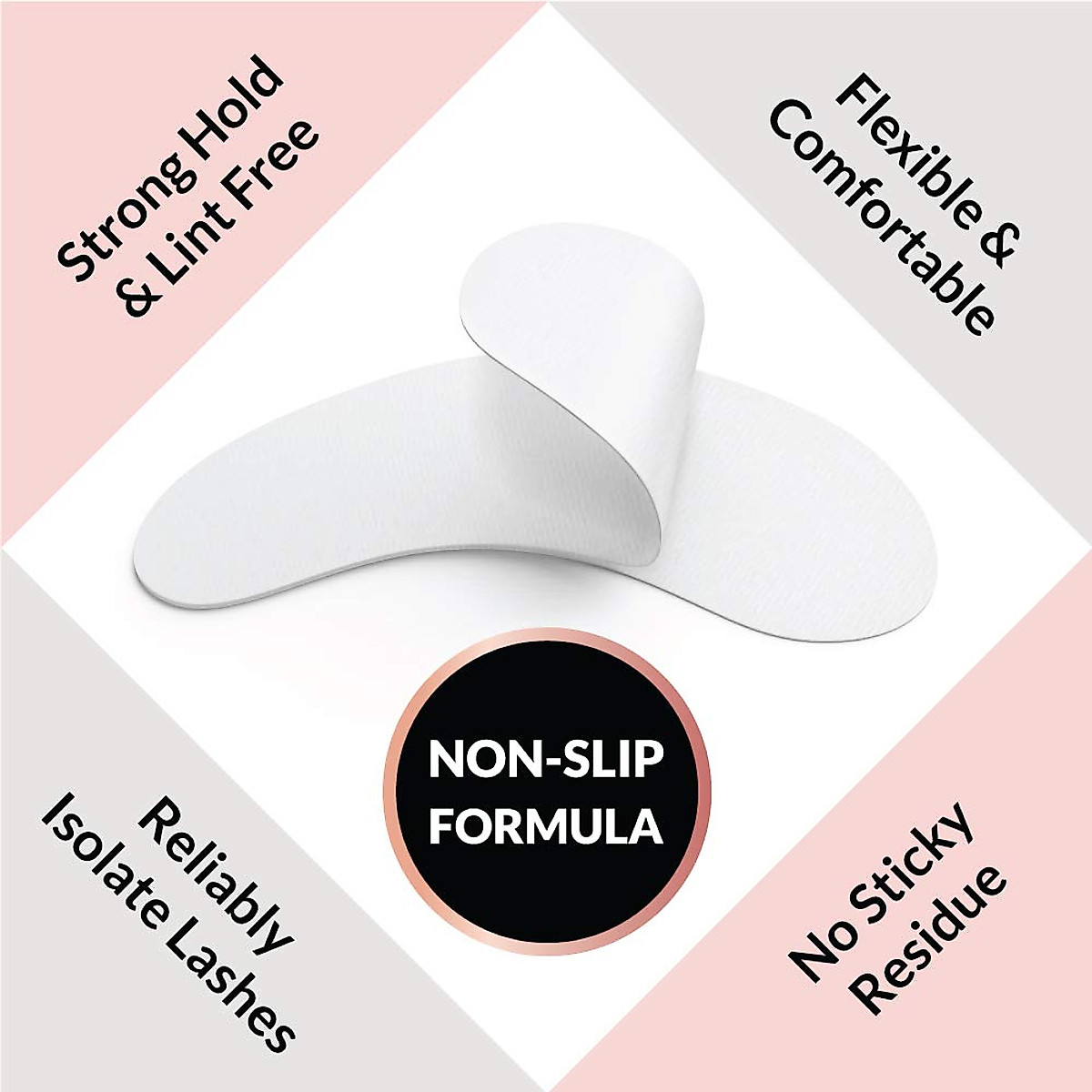 100 Pairs Under Eye Pads for Lash Extensions - Lint Free Hydrogel Eye Patches with Vitamin C & Moisturizing Aloe Vera For Eyelash Extension & Lash Lift - Professional Esthetician Gel Undereye Eyepads