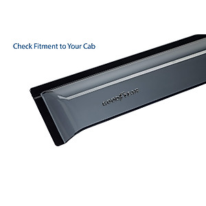 Goodyear Shatterproof Window Deflectors for Trucks Ford F150 2009-2014 SuperCrew, Tape-on Rain Guards, Window Visors, Vent Deflector, Vent Visor, Truck Accessories, 4 pcs- GY003110