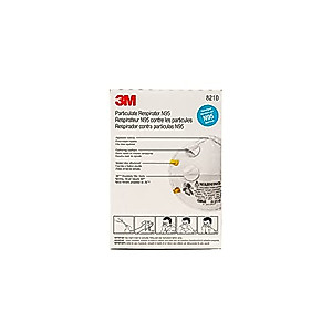3M Oh/Esd Dust Mask W/Valve 8210 Woodworking 1 Box (20 per Box )