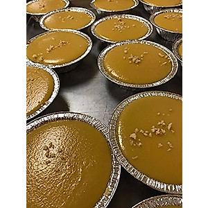 KitchenDance Disposable Aluminum Foil Tart Pan with Lid - 5" Aluminum Foil Individual Pie Pans, Baking Pan Perfect for Pies, Cobblers - 501P, (25)