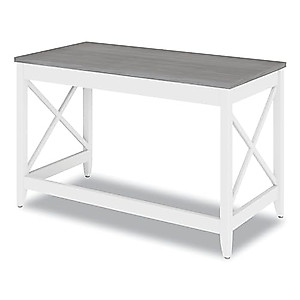 Alera ALEWSF4824GY 47.24 in. x 23.62 in. x 29.53 in. Farmhouse Writing Desk - Gray