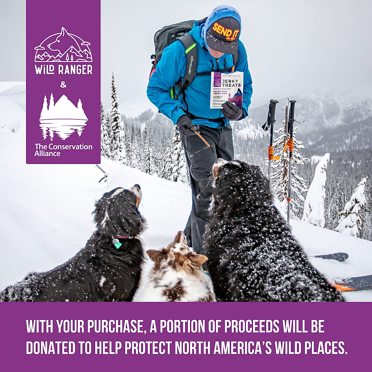 Wild Nature Duck Jerky Dog Treats | Healthy, All-Natural Duck Jerky Sticks Made in The USA Only | High Protein, Soft Chew Dog Jerky Treats | Grain Free Superfoods | Perfect Training Treats | 3 Pack