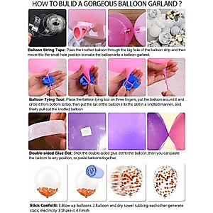 Silver White and Grey Balloon Arch Kit - 110Pcs Metallic Silver Latex Balloons Garland with Silver Confetti Balloons - Ideal for Wedding Bridal Shower Engagement Birthday Party Decorations Supplies