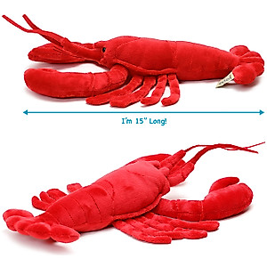 TigerHart Lenora The Lobster - 15 Inch Stuffed Animal Plush