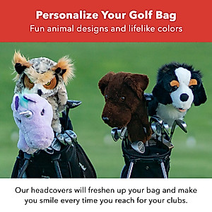 Daphne’s Corgi Driver Headcover | Premium Driver Headcovers | Funny Golf Club Covers | Stylish Protection for Your Clubs | Men's Golf Gear | Driver Headcover for Men and Women