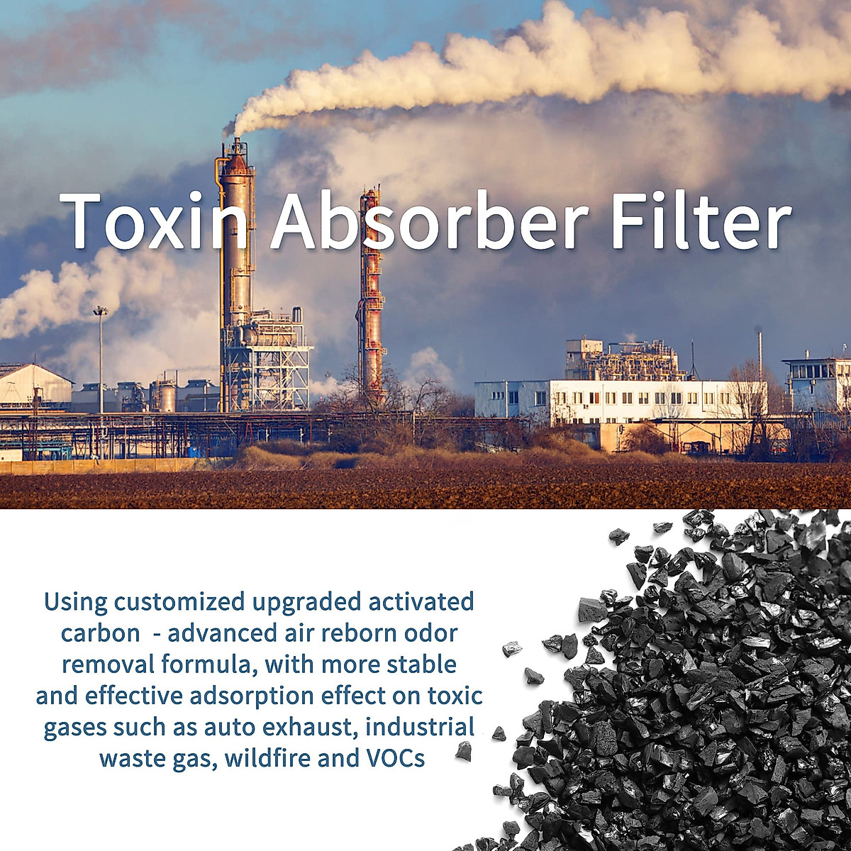 Zouhwaso MA Series 25 Replacement Filter compatible with MA Series 25 Air Purifier Filter Replacement, 3-in-1 Composite Filter with H13 True HEPA, Activated Carbon and Pre-filter, Pack of 6