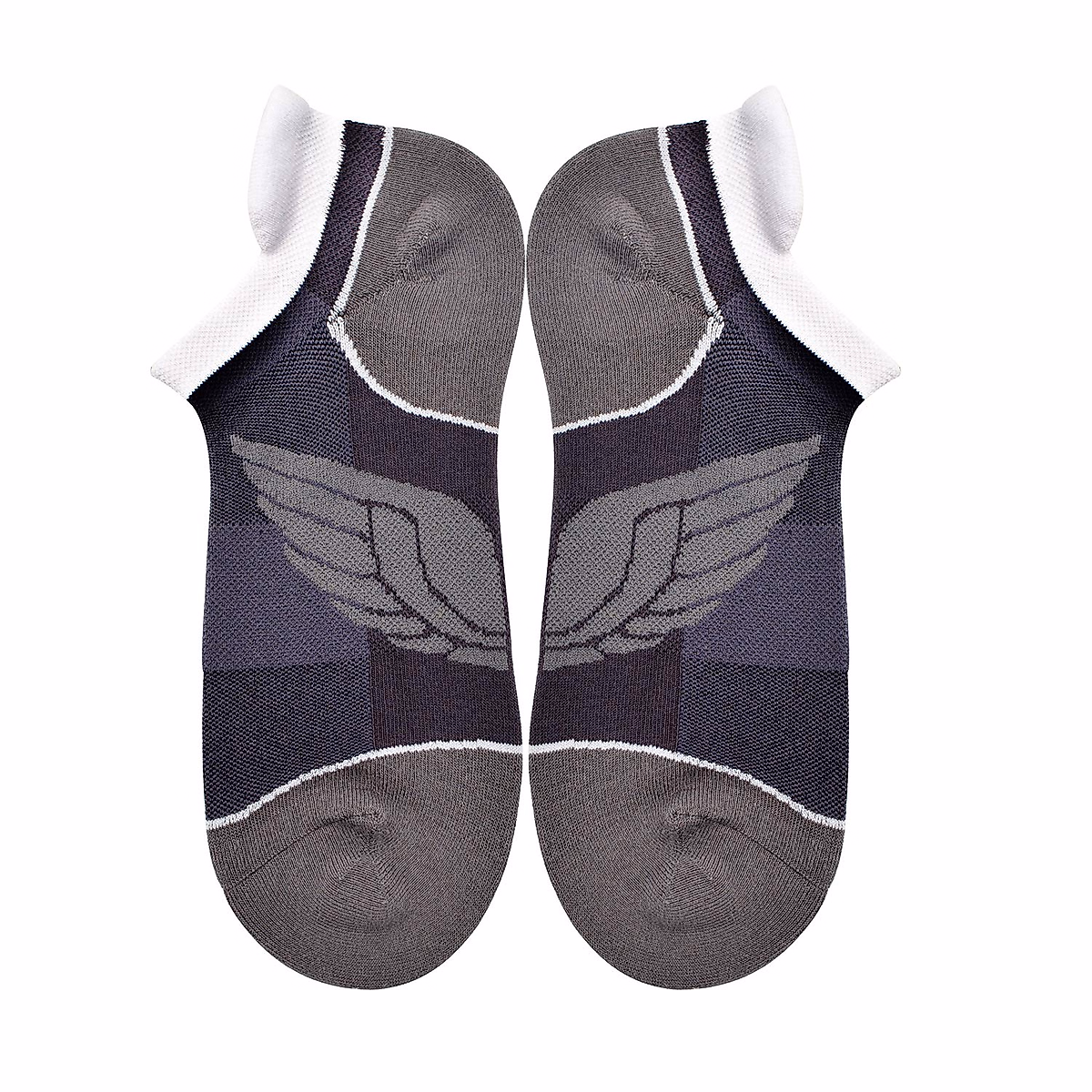 Busy Socks Womens Running Socks Low Cut, Breathable Athletic Tab Bowling Riding Hiking Ankle Socks with Cushionning 3 Pairs (Dark Grey, Medium