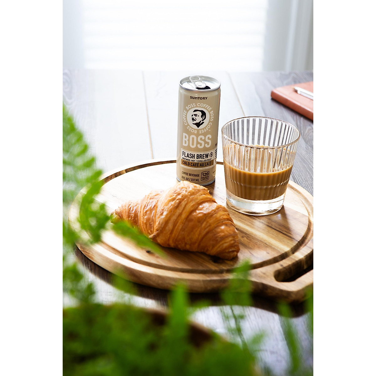 BOSS Coffee by Suntory - Japanese Flash Brew Coffee with Milk, 8oz 12 Pack, Imported from Japan, Au Lait, Espresso Doubleshot, Ready to Drink, Contains Milk, No Gluten