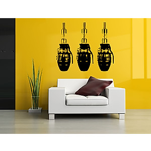 Wall Vinyl Sticker Decal Vaporizer Grenade Vape Pen Store Shop Smoke E Cigarettes Liquid Coil Indoor Outdoor Sign Logo SA737