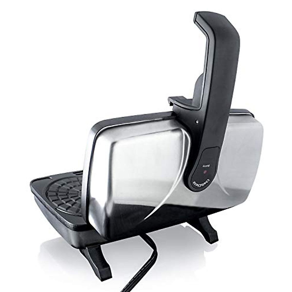 Chef's Choice Pizzelle Maker Toscano PizzellePro Features Nonstick Surface and Even Heating for Two Baked Treats in Seconds, 2-Slice, Silver