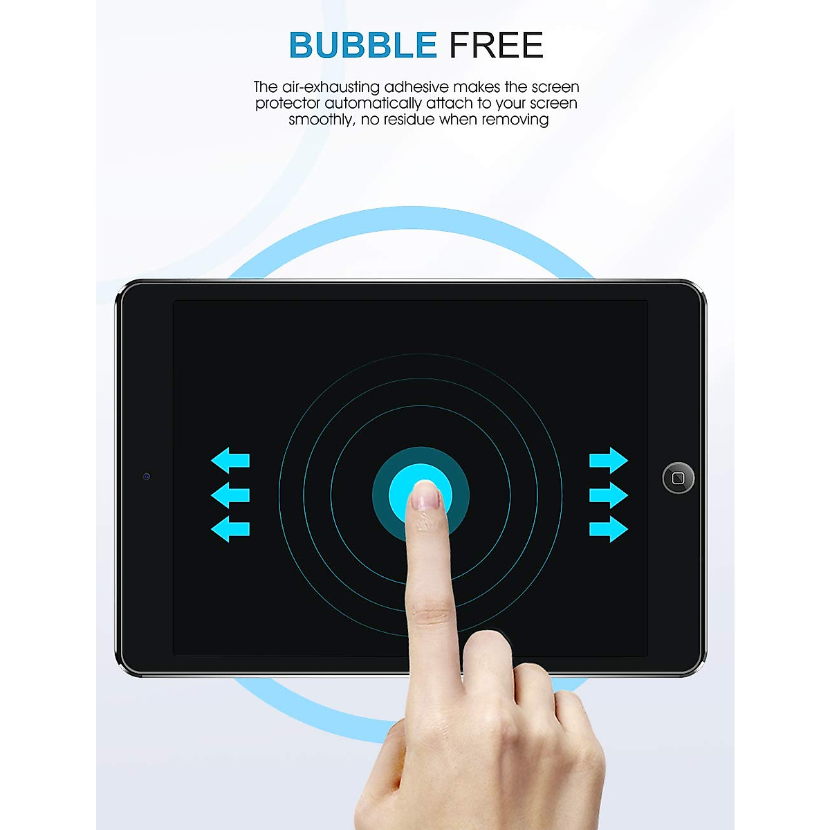 SPARIN 3 Pack Glass Screen Protector Compatible with iPad 6th 5th Generation 9.7 inch/iPad Air 2, Tempered Glass, Alignment Frame