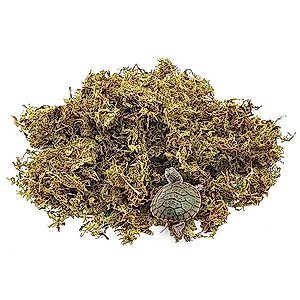 kathson Sphagnum Moss for Reptiles, 17.5 Oz Natural Dried Moss, Reptiles Peat Moss, Natural Sphagnum Moss, Frog Moss for Leopard, Long Fibered Dried Moss for Tortoise/Bearded Dragon/Snake/Lizard