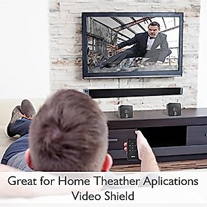 Pyle Home 4” Mini Cube Bookshelf Speakers-Paper Cone Driver, 200 Watt Power, 8 Ohm Impedance, Video Shielding, Home Theater Application and Audio Stereo Surround Sound System - 1 Pair -PCB4BK (Black)