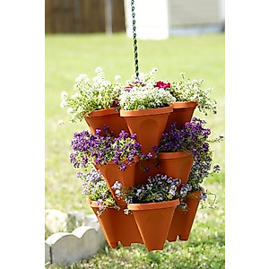 Mr. Stacky 5-Tier Strawberry Planter Pot, 5 Pots