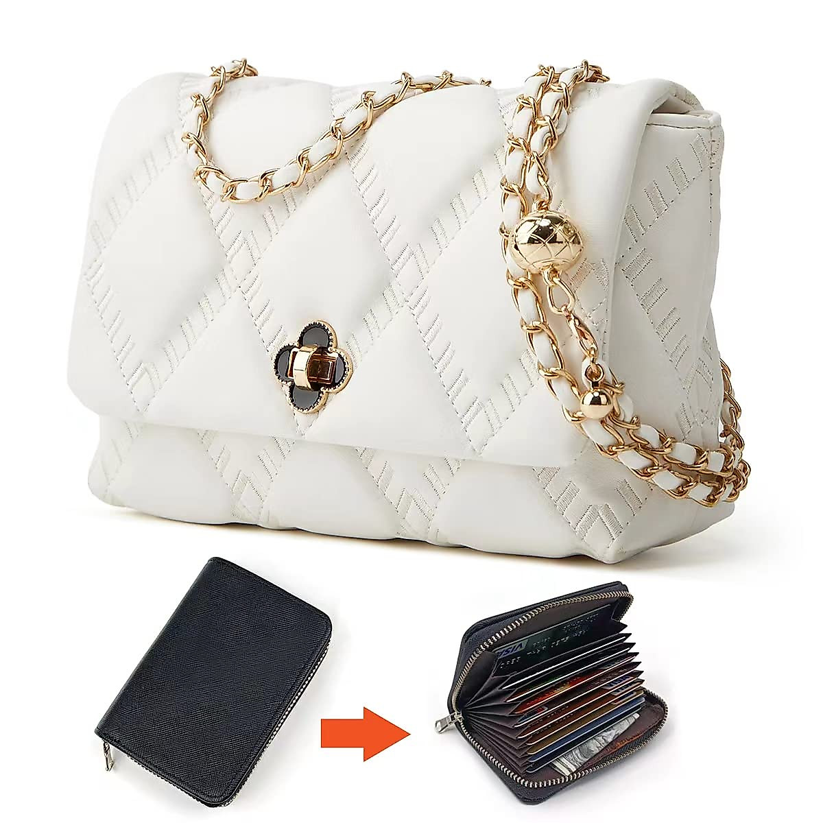 Makes Small Crossbody Bags for Women Gifts Shoulder Purses Vegan Leather Handbags with adjustable 2 Guitar Straps