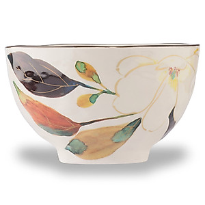 Mino Ware Japanese Rice Bowls with Chopsticks, Set of 2, 200 ml, Modern Kitchen Bowl for Dessert, Cereal, Salad, Soup, Udon, Noodles - Made in Japan