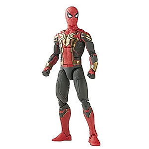 Spider-Man Marvel Legends Series Integrated Suit 6-inch Collectible Action Figure Toy, 2 Accessories