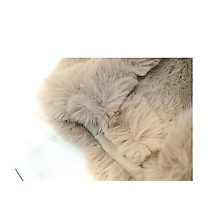 Plush Tote Bag Y2K Women Aesthetic Fuzzy Underarm Bag Furry Warm Winter Shoulder Bag Trendy Accessories (Black)