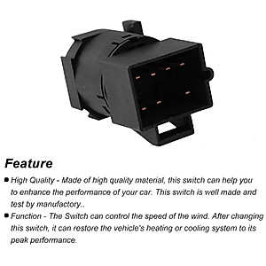Heater Control Switch Zcargel Heater Blower Motor Control Switch Compatible with 16192099 Pickup C1500 1995-1999